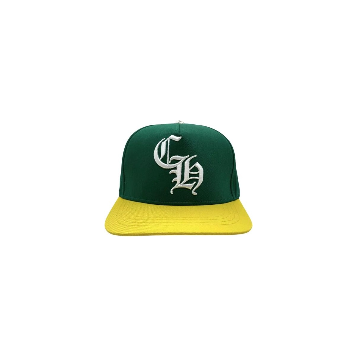 Chrome Hearts Green CH Logo Trucker Hat | REVETIR