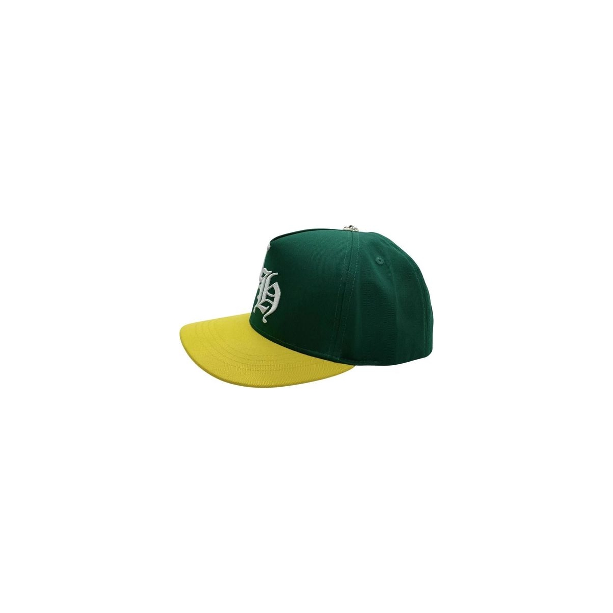 Chrome Hearts Green CH Logo Trucker Hat | REVETIR