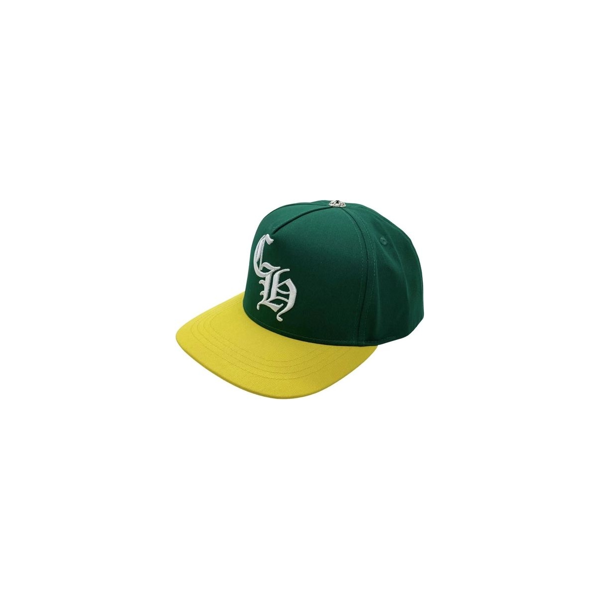 Chrome Hearts Green CH Logo Trucker Hat | REVETIR